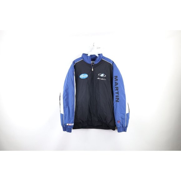 Vintage | Jackets & Coats | Vintage 9s Nascar Mens Large Spell Out ...